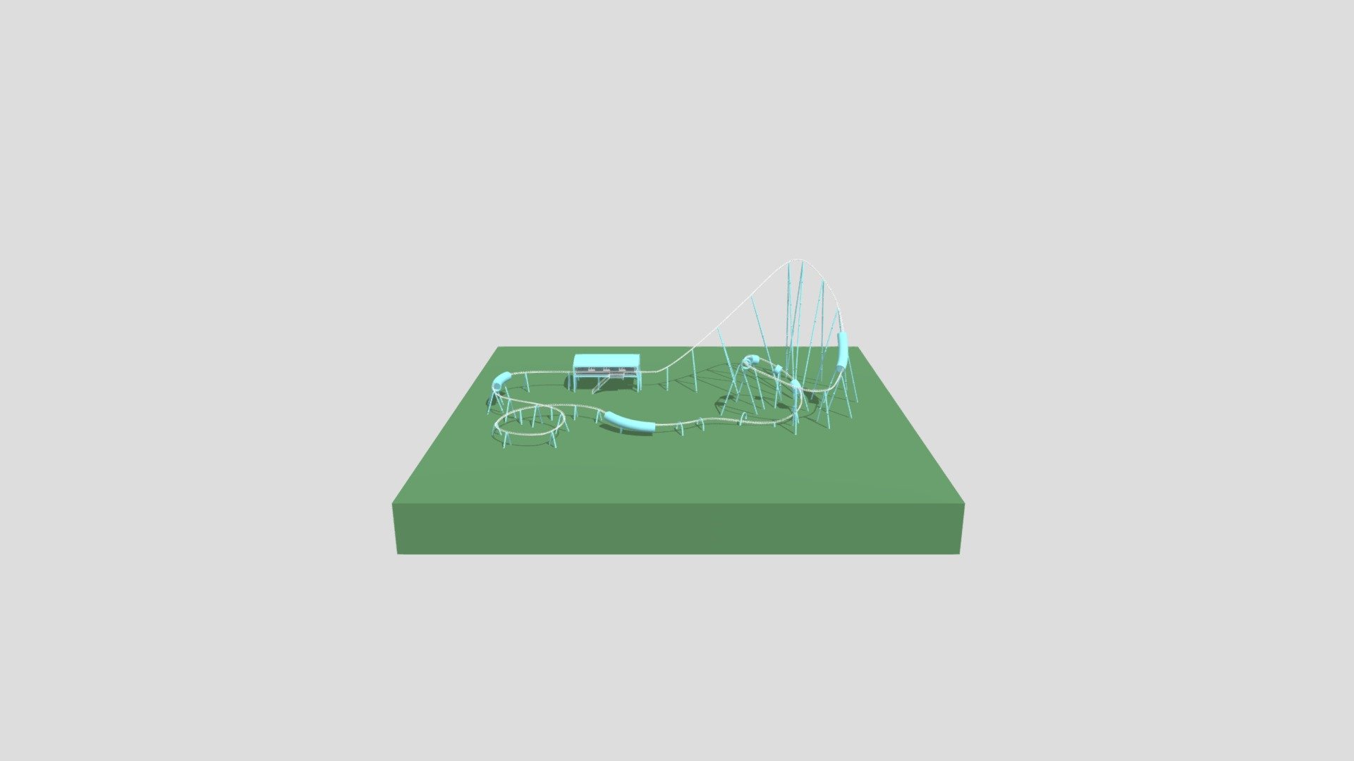 Roller Coaster_02 - 3D model by kerion2 (@kerion2pro) [d1837db] - Sketchfab