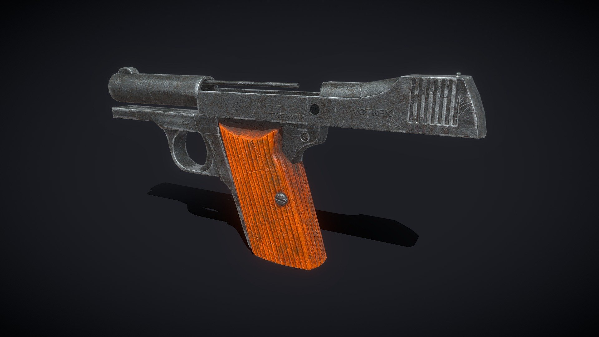 Pistol - 3D model by VictorSantos76 (@VictorSantos01) [d1843b3] - Sketchfab