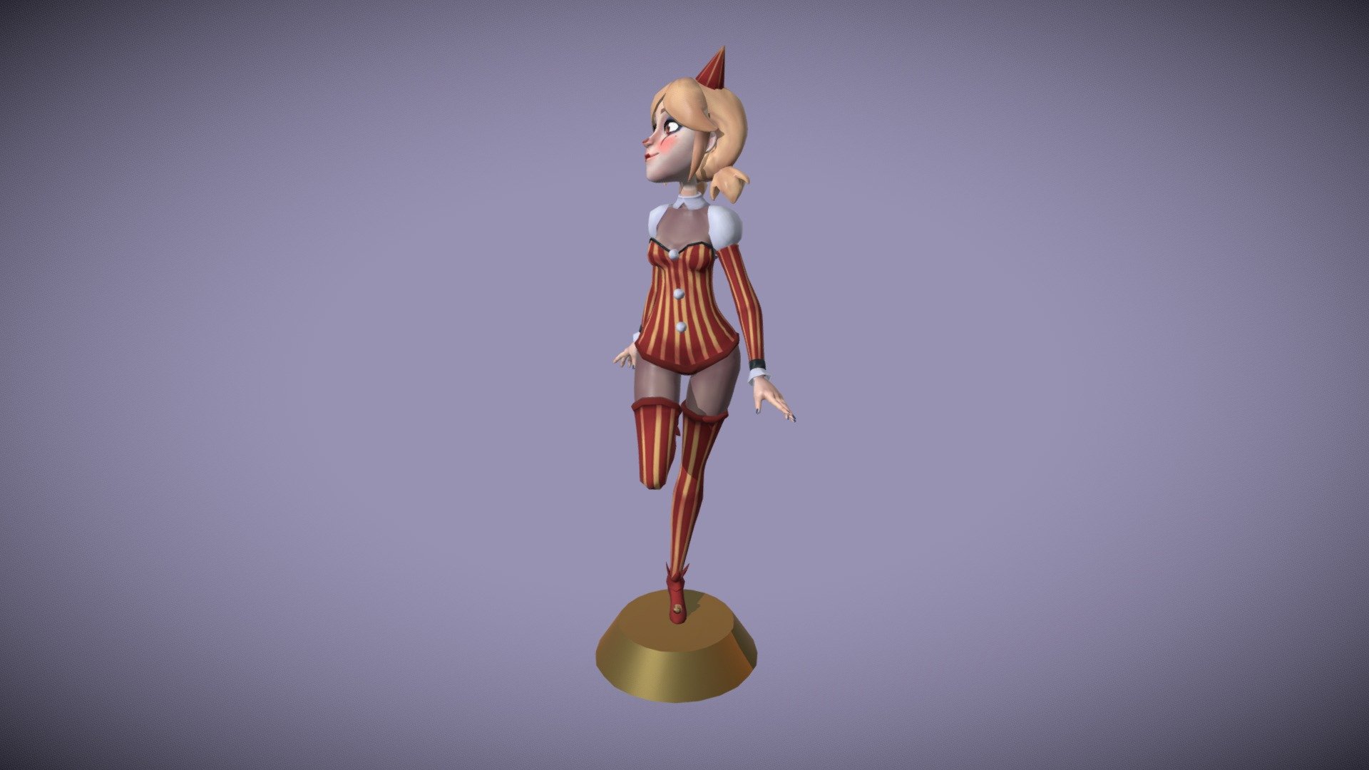 Fran - Birthday Clown - 3D model by shweevie [d184f34] - Sketchfab