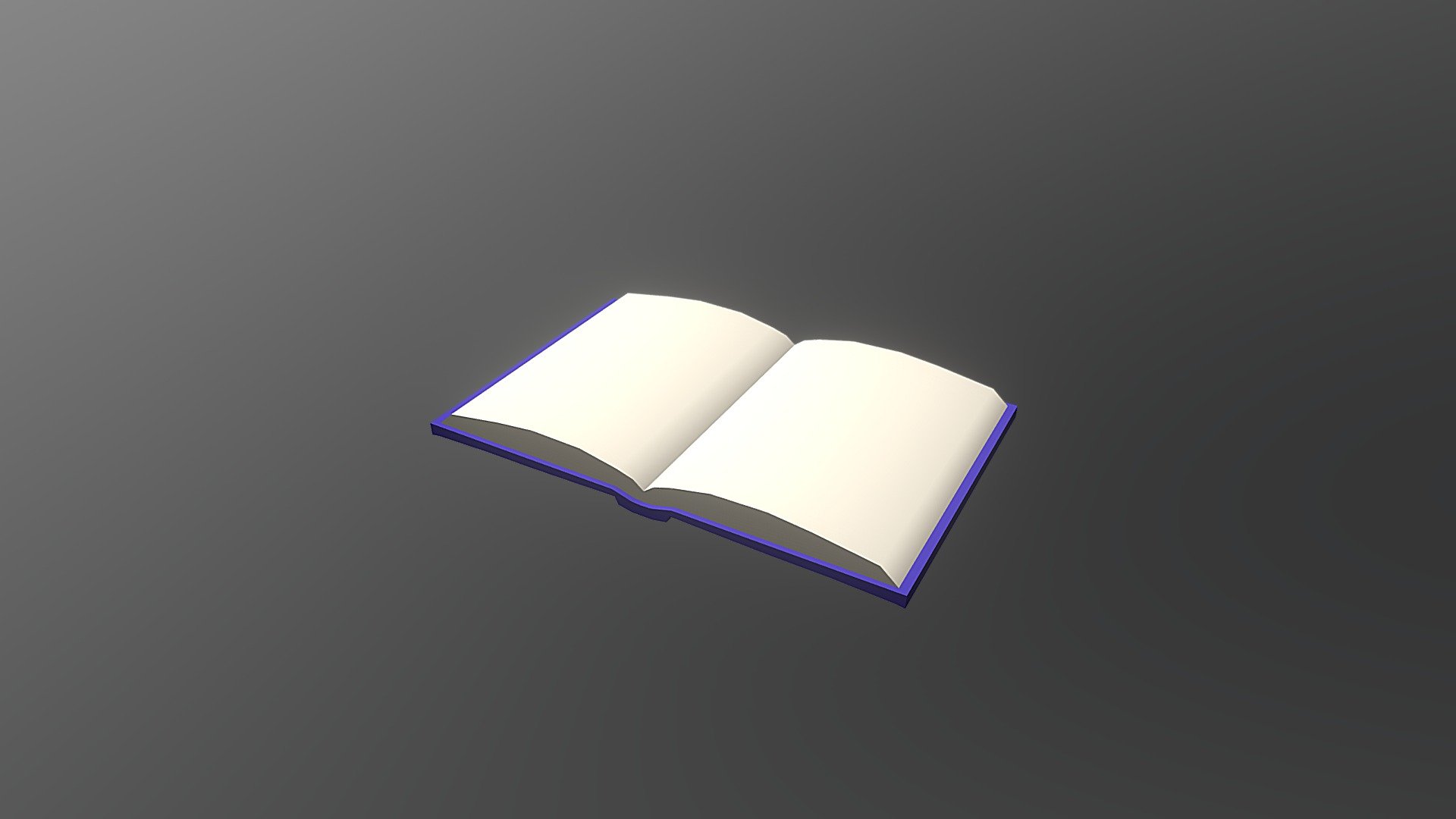 Simple Open Book - Download Free 3D model by Amanda Machado ...