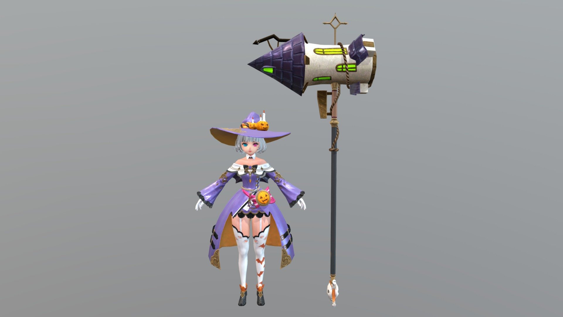 Halloween Witch - Download Free 3D model by Chenchanchong [d192069 ...