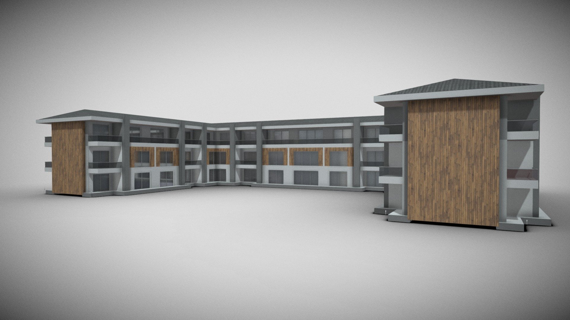 3D model modern building 06 - 3D model by nvere [d192d7c] - Sketchfab