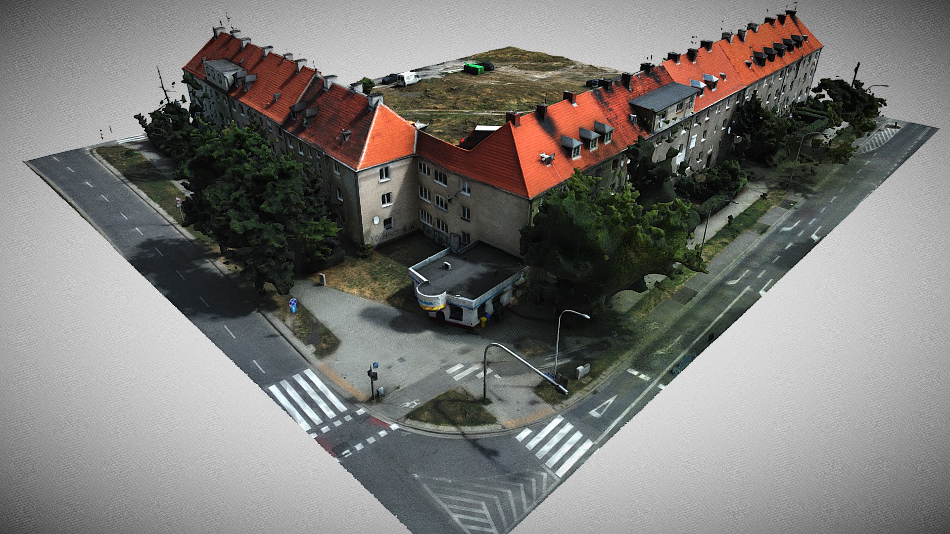 Model of block in Wroclaw outskirts - Buy Royalty Free 3D model by ...