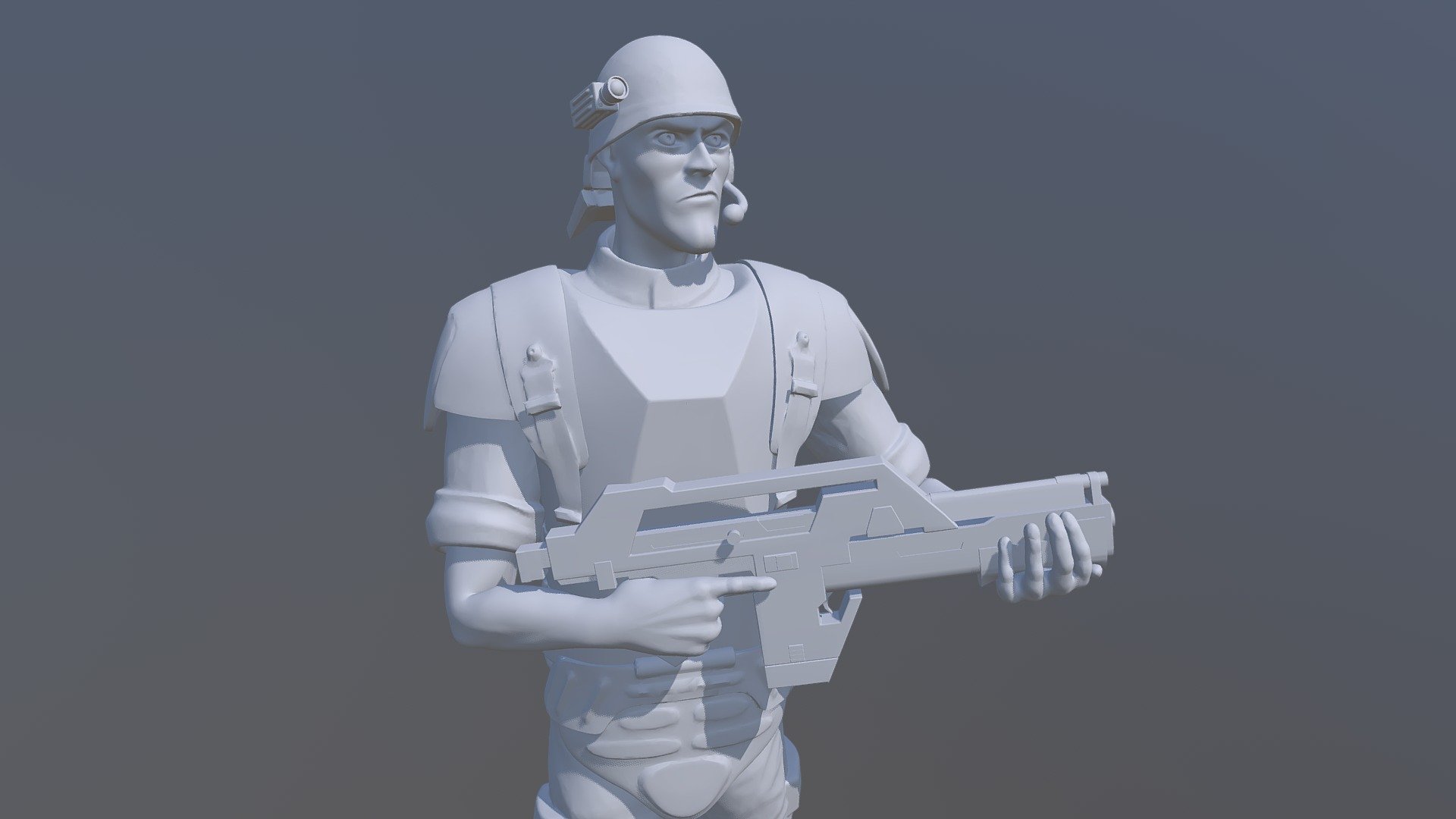 stylized - Colonial Marine - 3D model by PODAN (@raydorschner) [d1940d7 ...