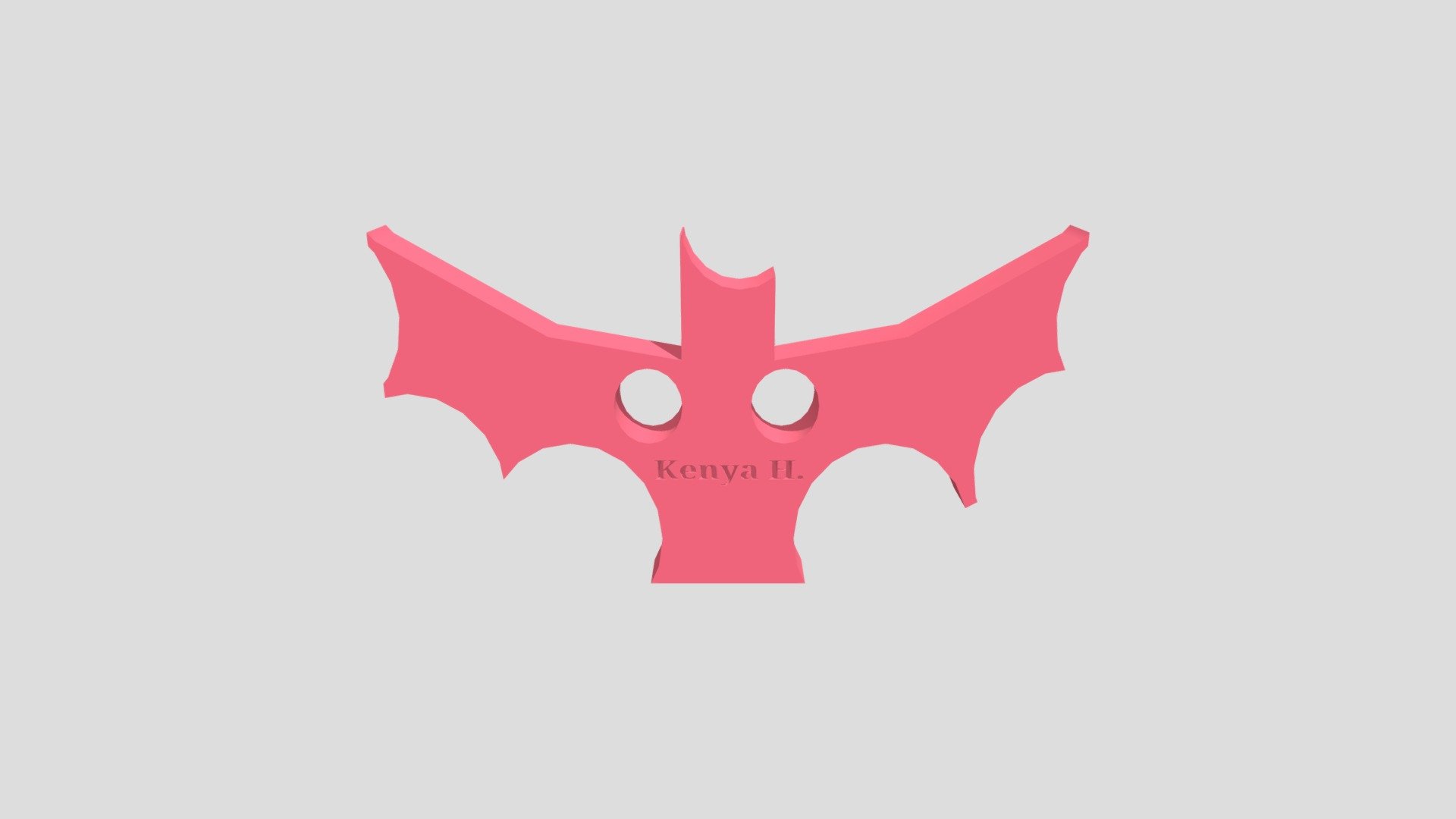 Bat Button - 3D model by Modelos 3d (@kecam_1619) [d195791] - Sketchfab