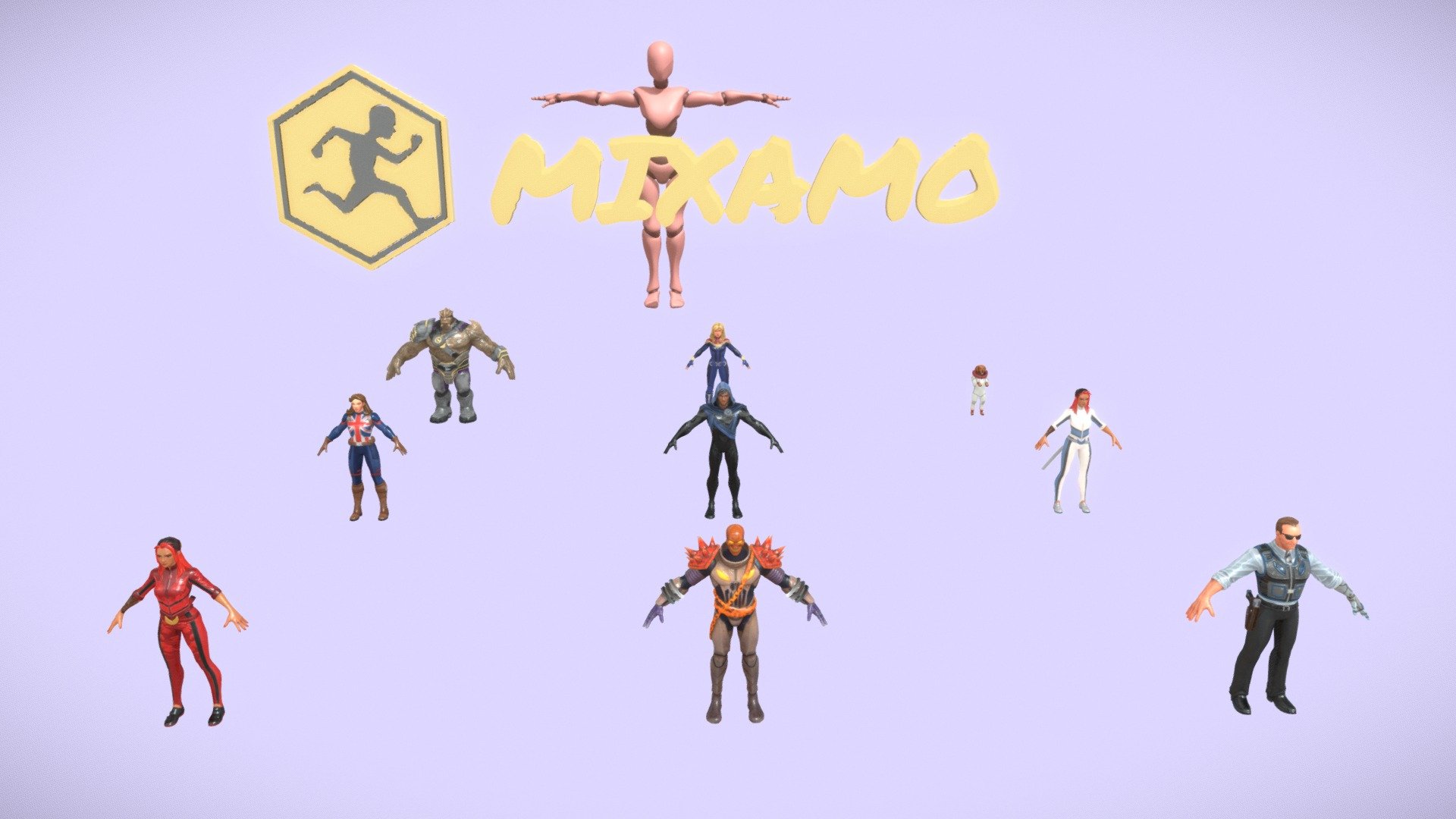 Marvel Heros Pack 3 - Buy Royalty Free 3D model by Hero Craft ...