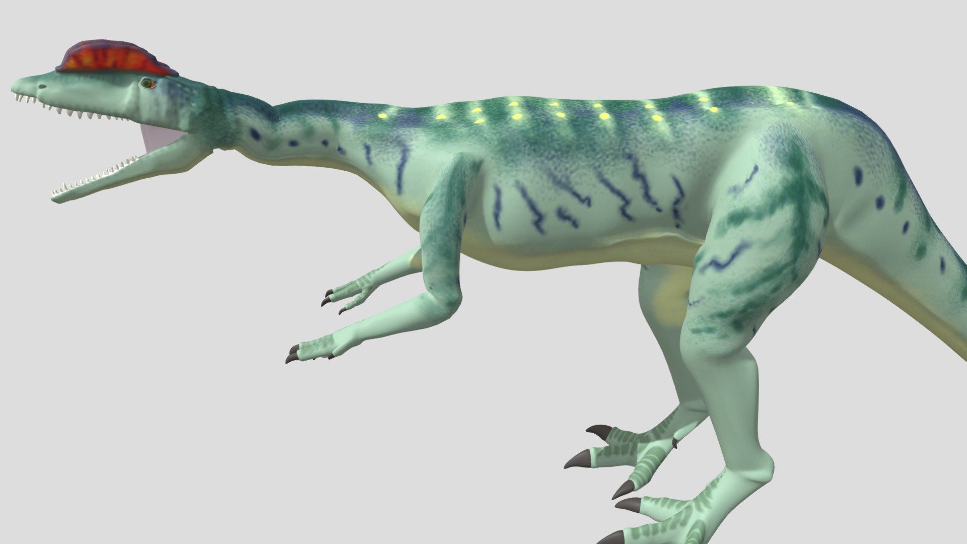 dilophosaurus - Download Free 3D model by seth the yutyrannus ...