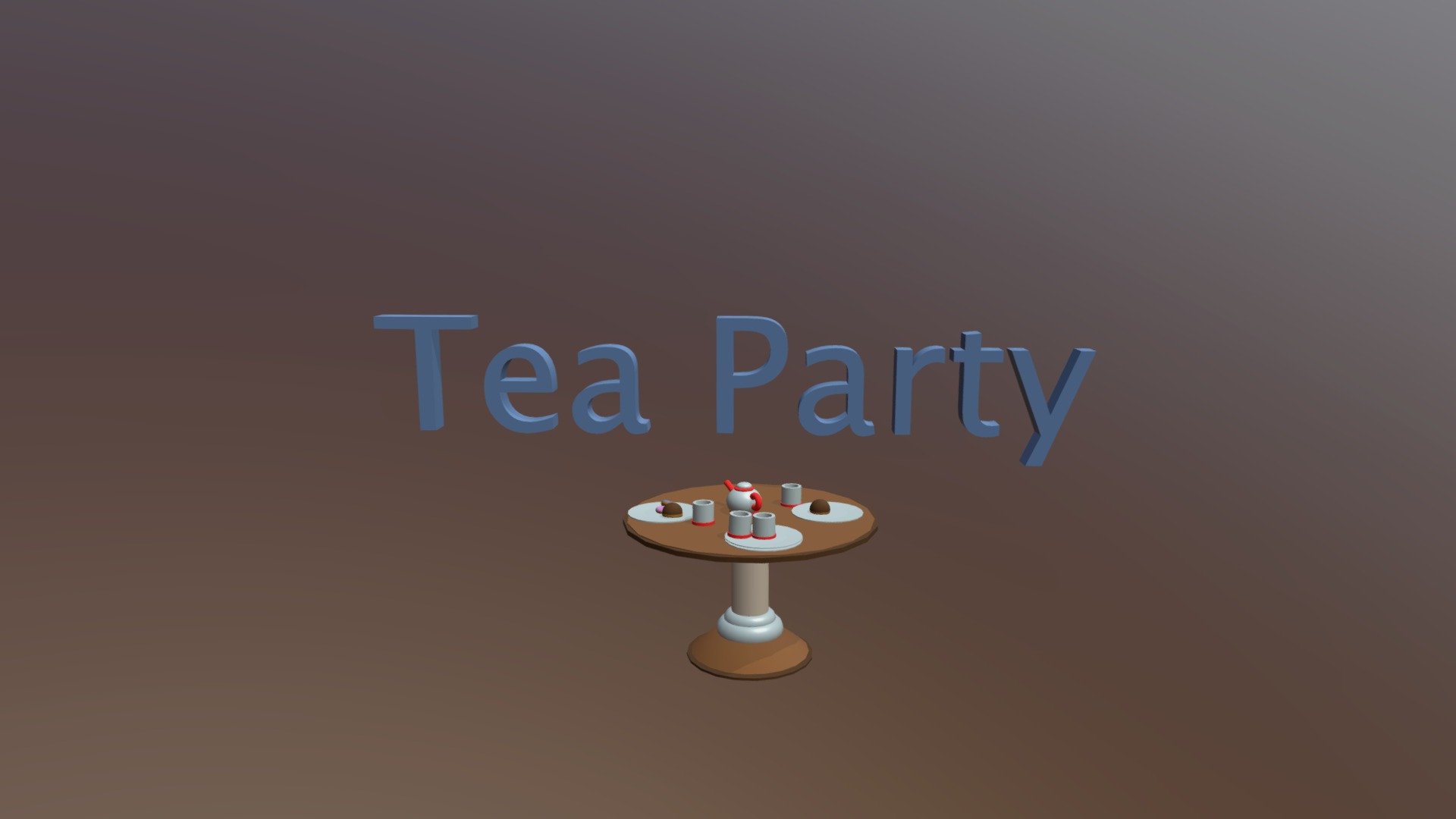 Tea Party - Download Free 3D model by Roflewofle [d199d3a] - Sketchfab