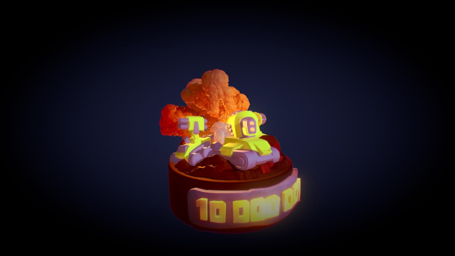 Tanks-a-Lot cake - 3D model by vladimir.tihkanov [d19d7ed] - Sketchfab
