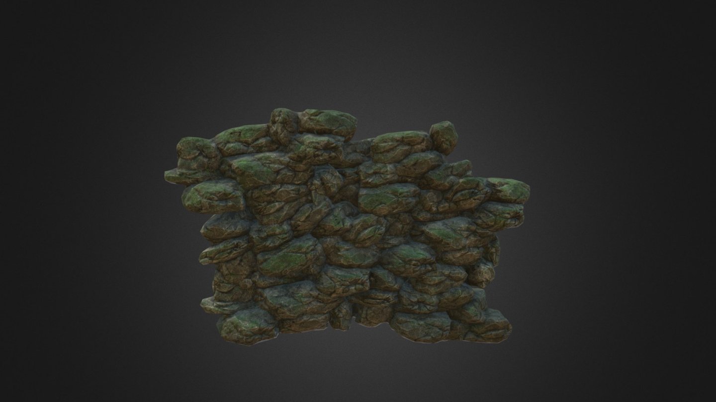 rock wall test 1 - 3D model by mclennan92 [d19e6ab] - Sketchfab