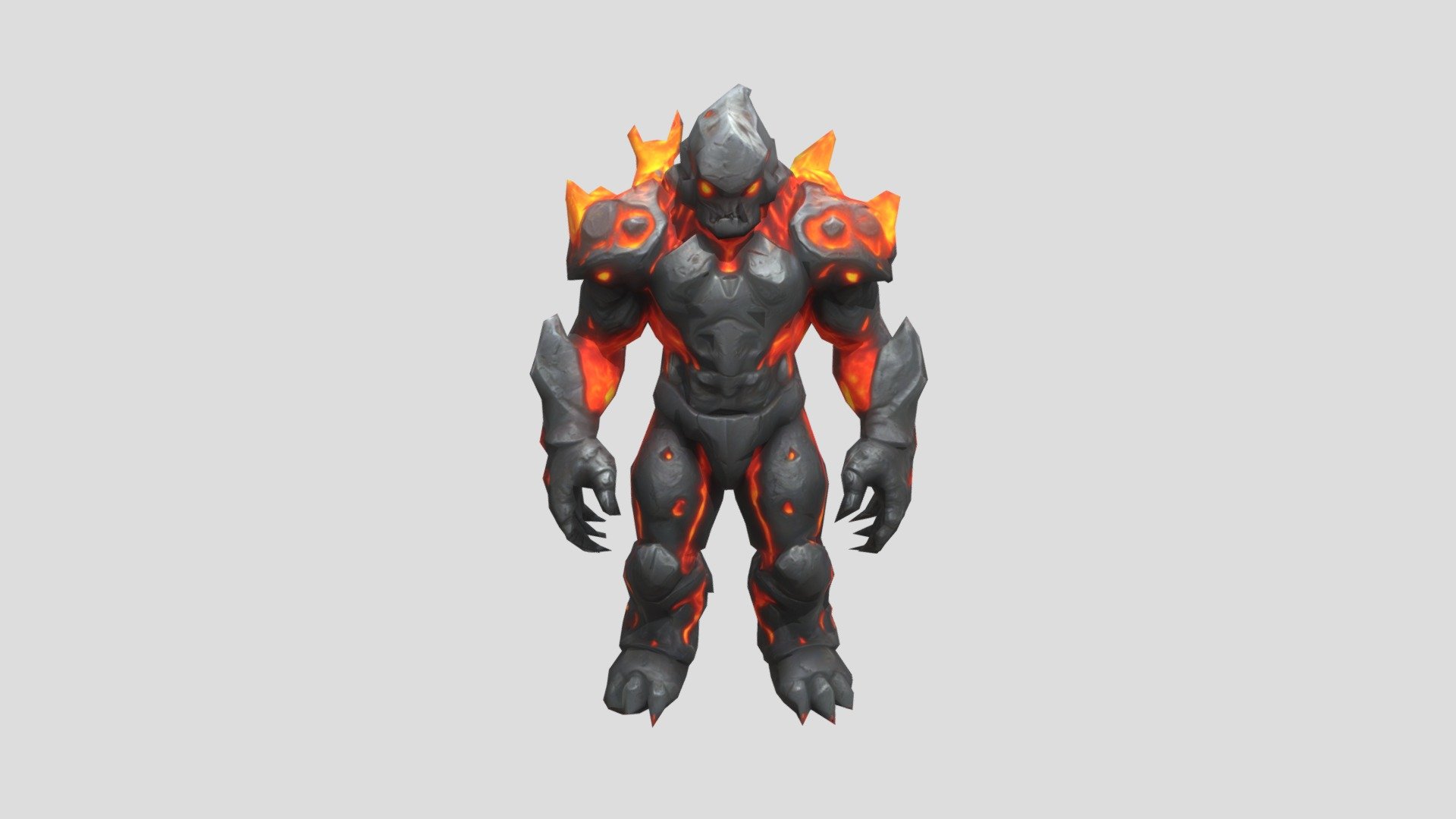 Stylized lava golem - Download Free 3D model by murhusey0 [d1a175b ...