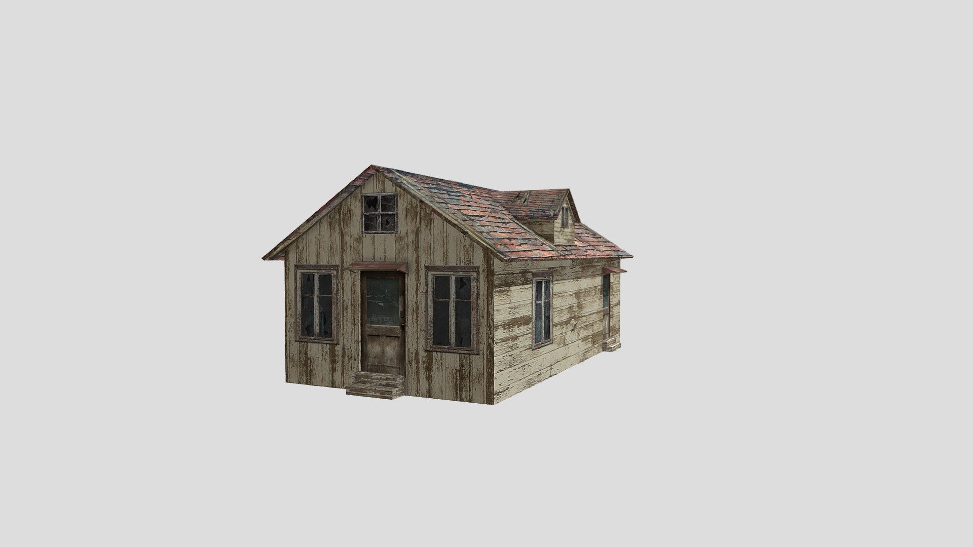 Trashed house - 3D model by QURZz [d1a1c8b] - Sketchfab