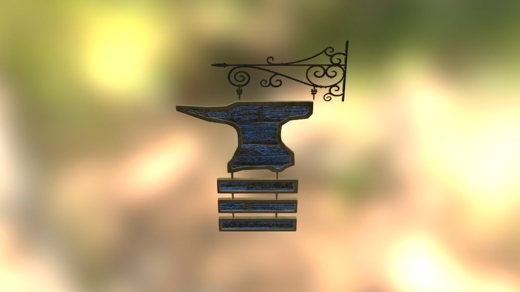 Anvil Sign - 3D model by Dom Marriott (@dommarriott) [d1a24c6] - Sketchfab