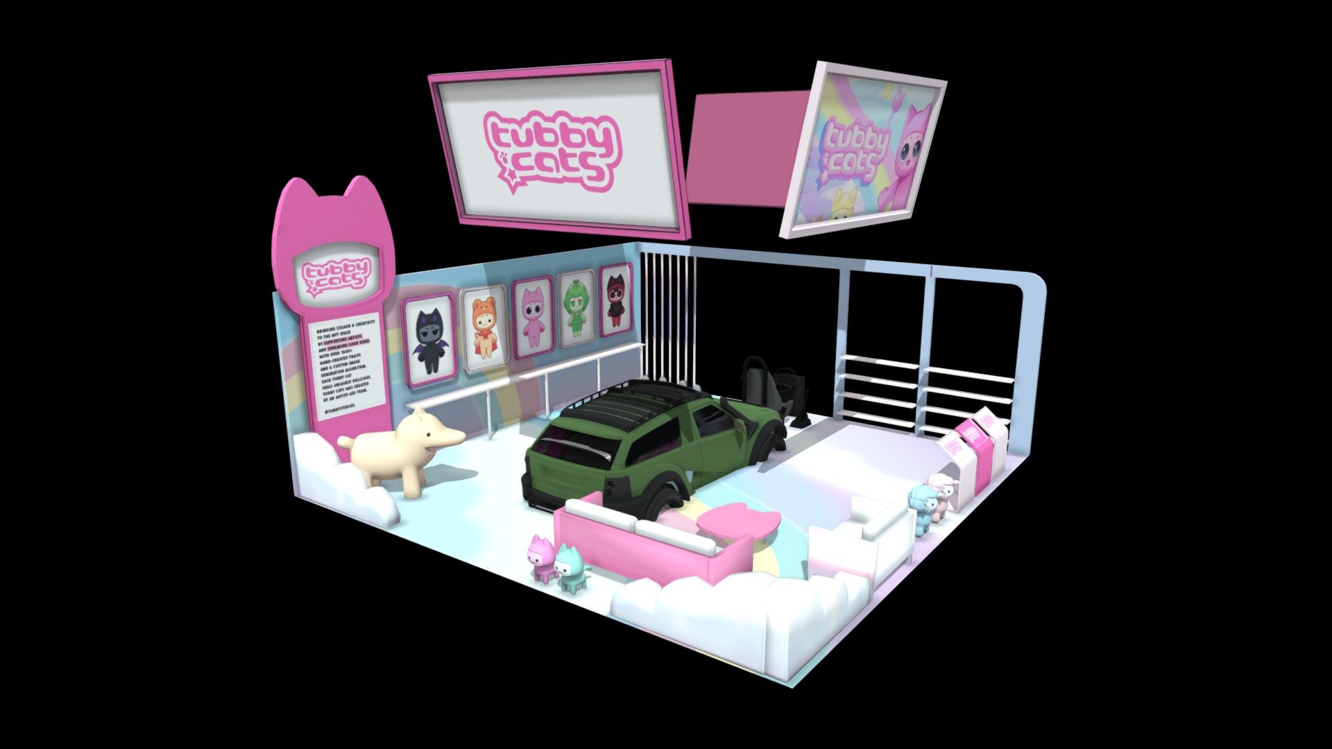Hyperfy Simple Cars + Parade Float - Download Free 3D model by m3org ...