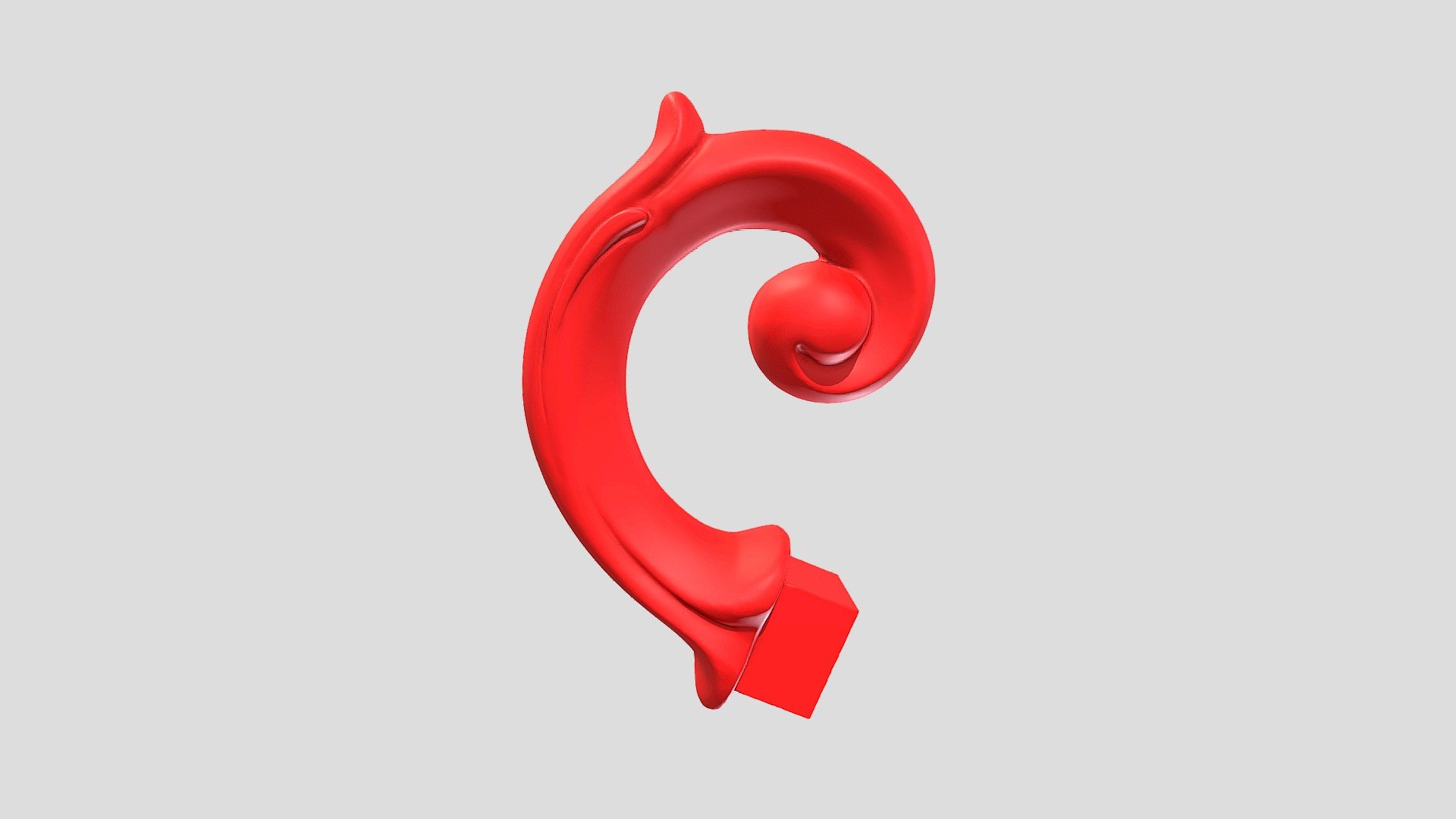Galbiati ricciolo in ottone - 3D model by matteocitterio.it (@matteocit ...