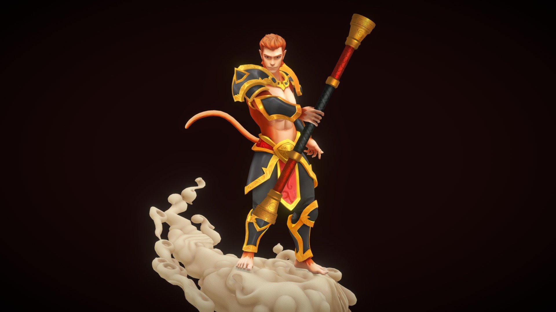 The Monkey King - Wukong - 3D model by galax_evan [d1a5b57] - Sketchfab