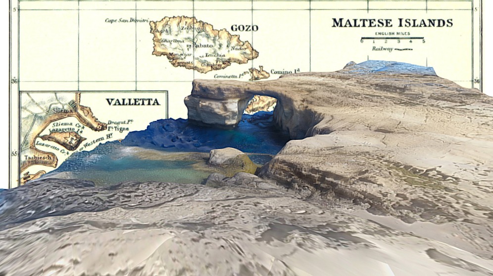 Azure Window - 3D scan before the collapse, 2016 - Download Free 3D ...