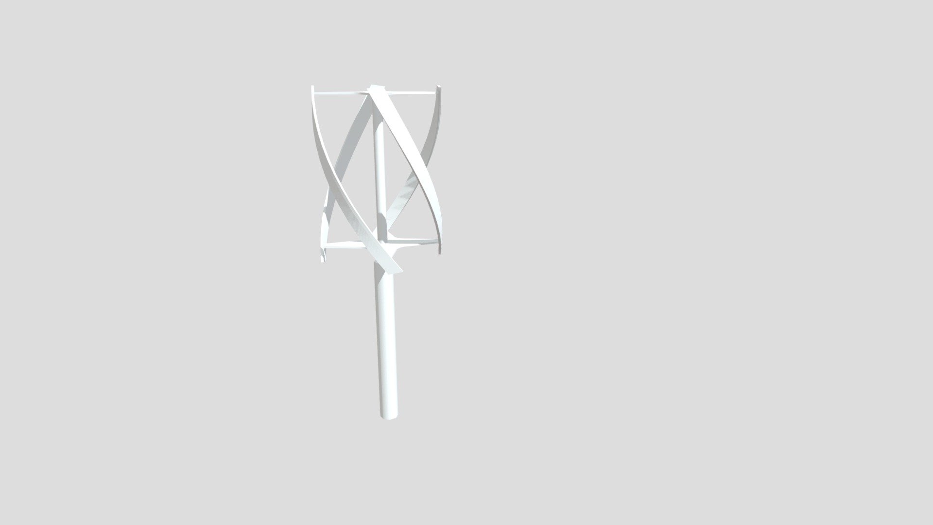 Small VAWT (Vertical Axis Wind Turbine) - 3D model by Cédric Van den ...