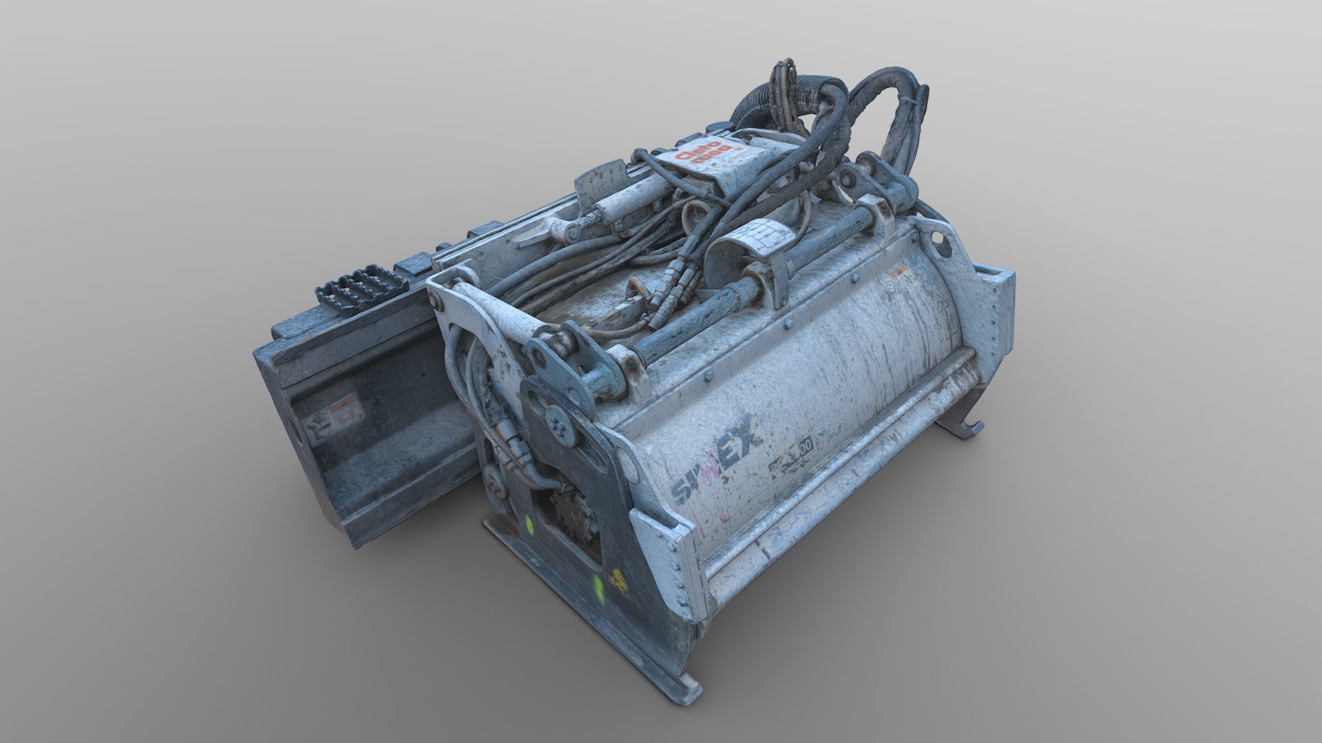 Asphalt / Concrete Planer - decimated scan - Buy Royalty Free 3D model ...
