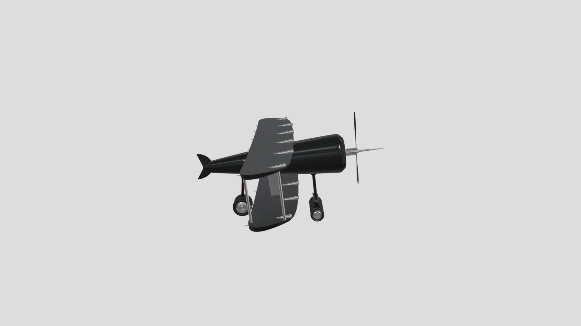 metal airplane model - Download Free 3D model by WOAOW (@rokiden ...