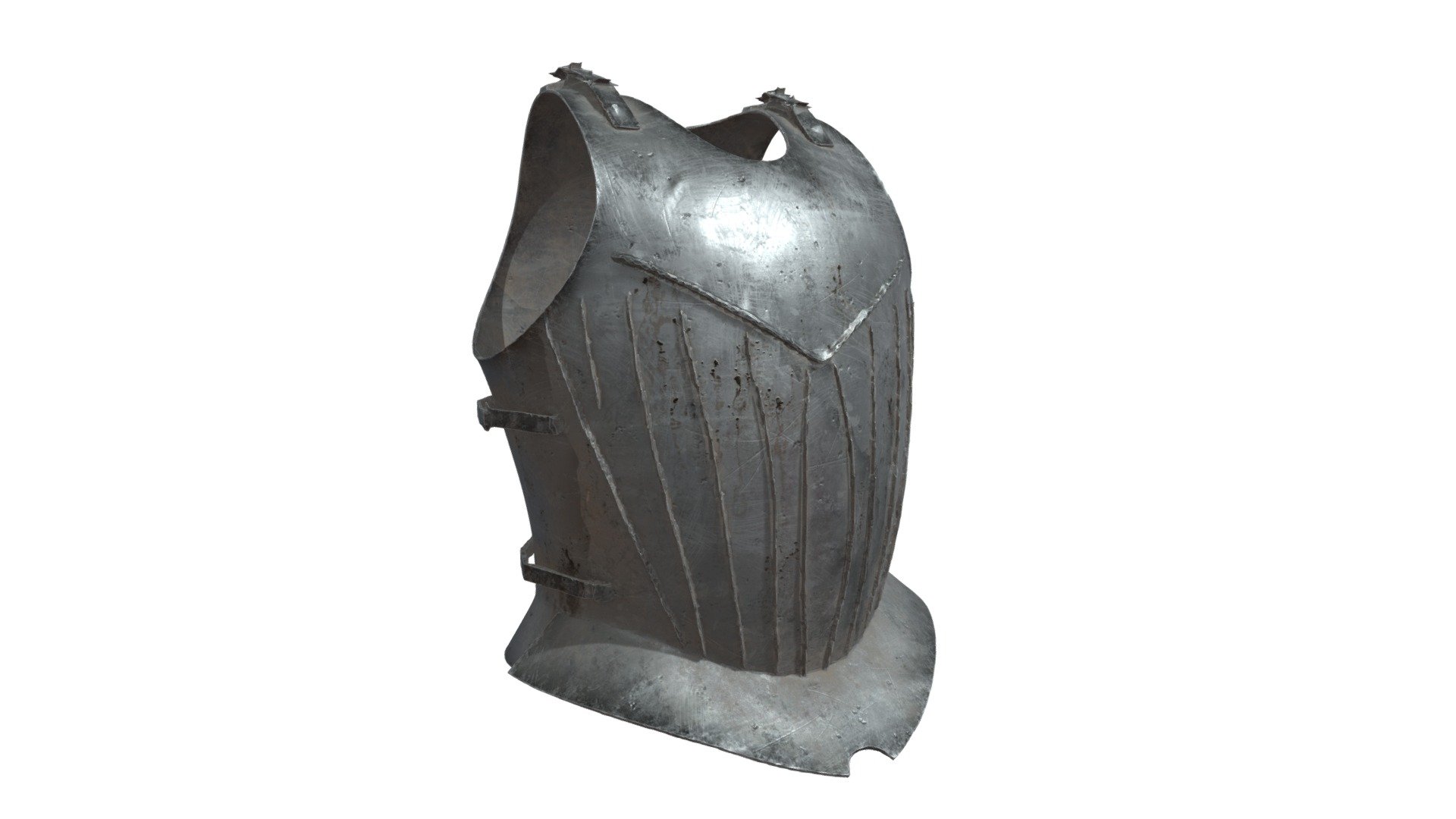 Battle- Worn Shield - Download Free 3D model by mohamedhussien [d1af168 ...