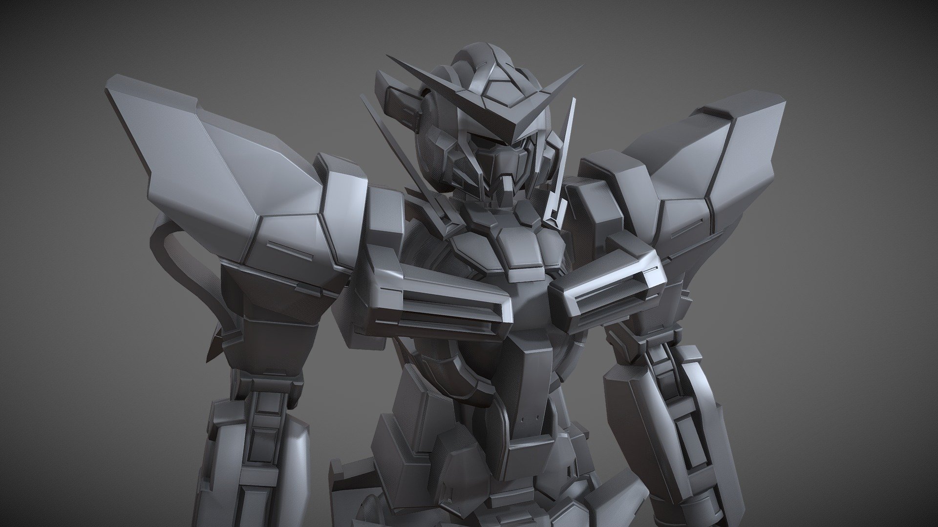 Gundam Exia (Untextured) - 3D model by Sawan Chaggar (@vortex22100 ...