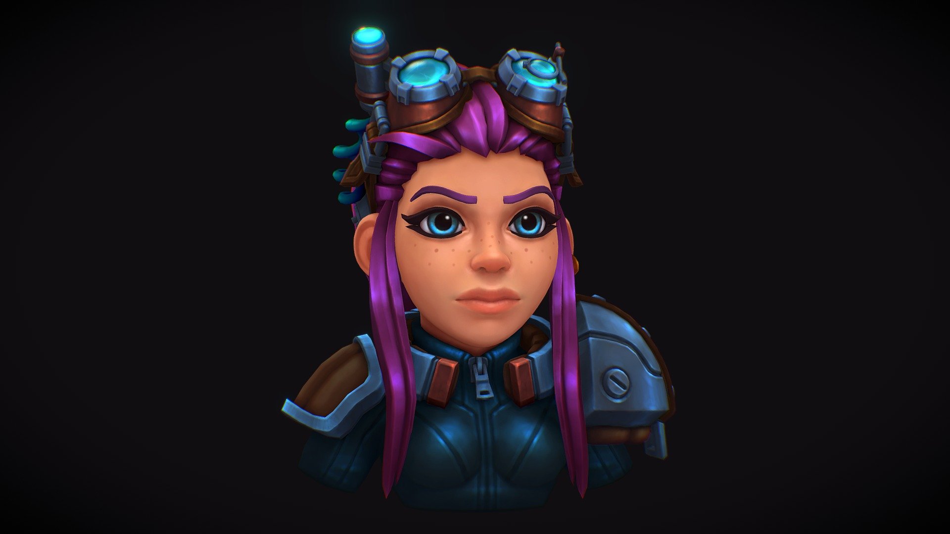 Zoe, the Gnome Engineer - #3dBustChallenge - 3D model by bernardo ...