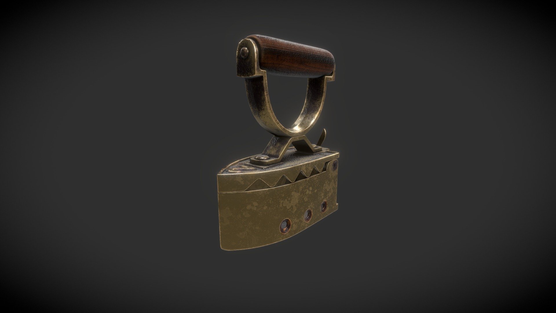 Ancient small coal iron - 3D model by Andrea Marziano (@3dartel ...