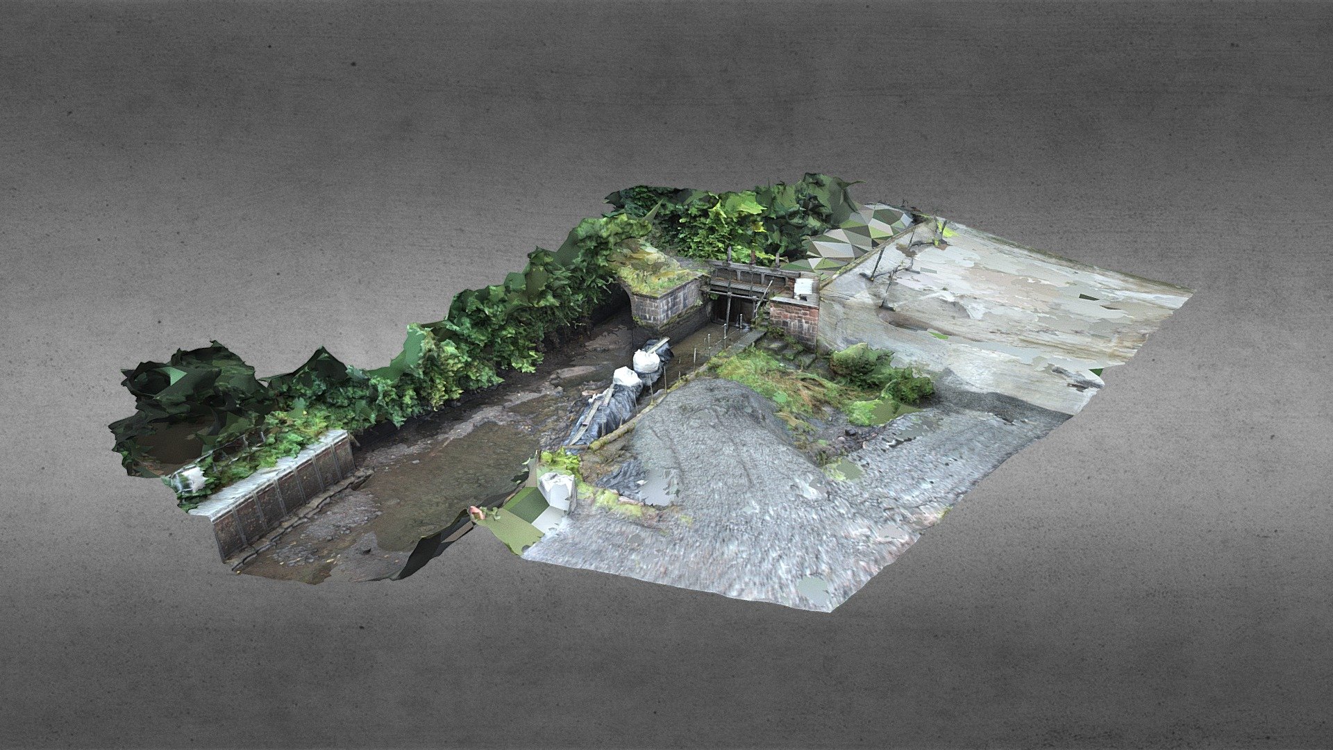 Catrine Weir Sluice Gate - Ayrshire - 3D model by Rathmell Archaeology ...