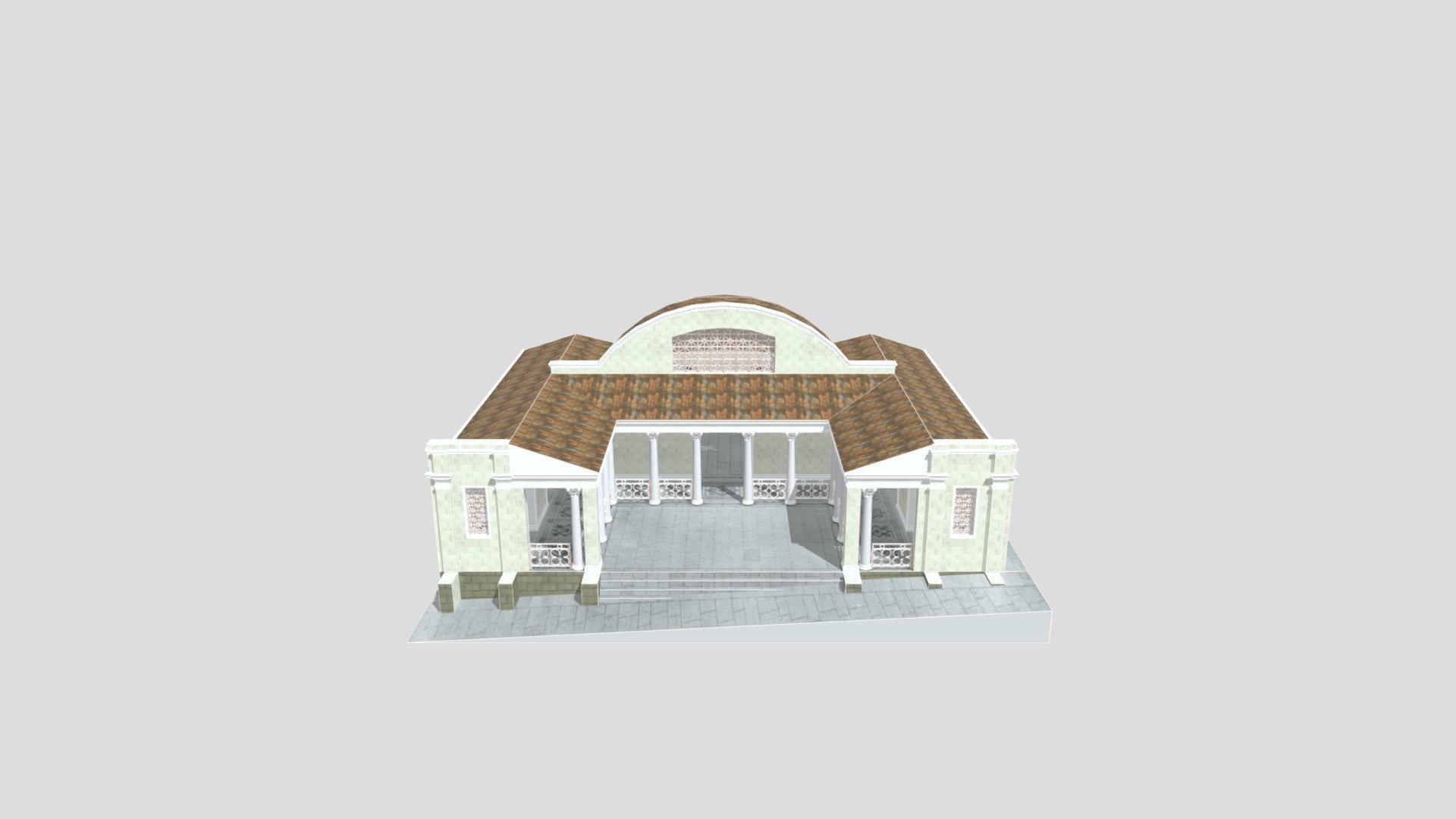 Timgad library reconstructed - 3D model by The Ure Museum (@uremuseum ...