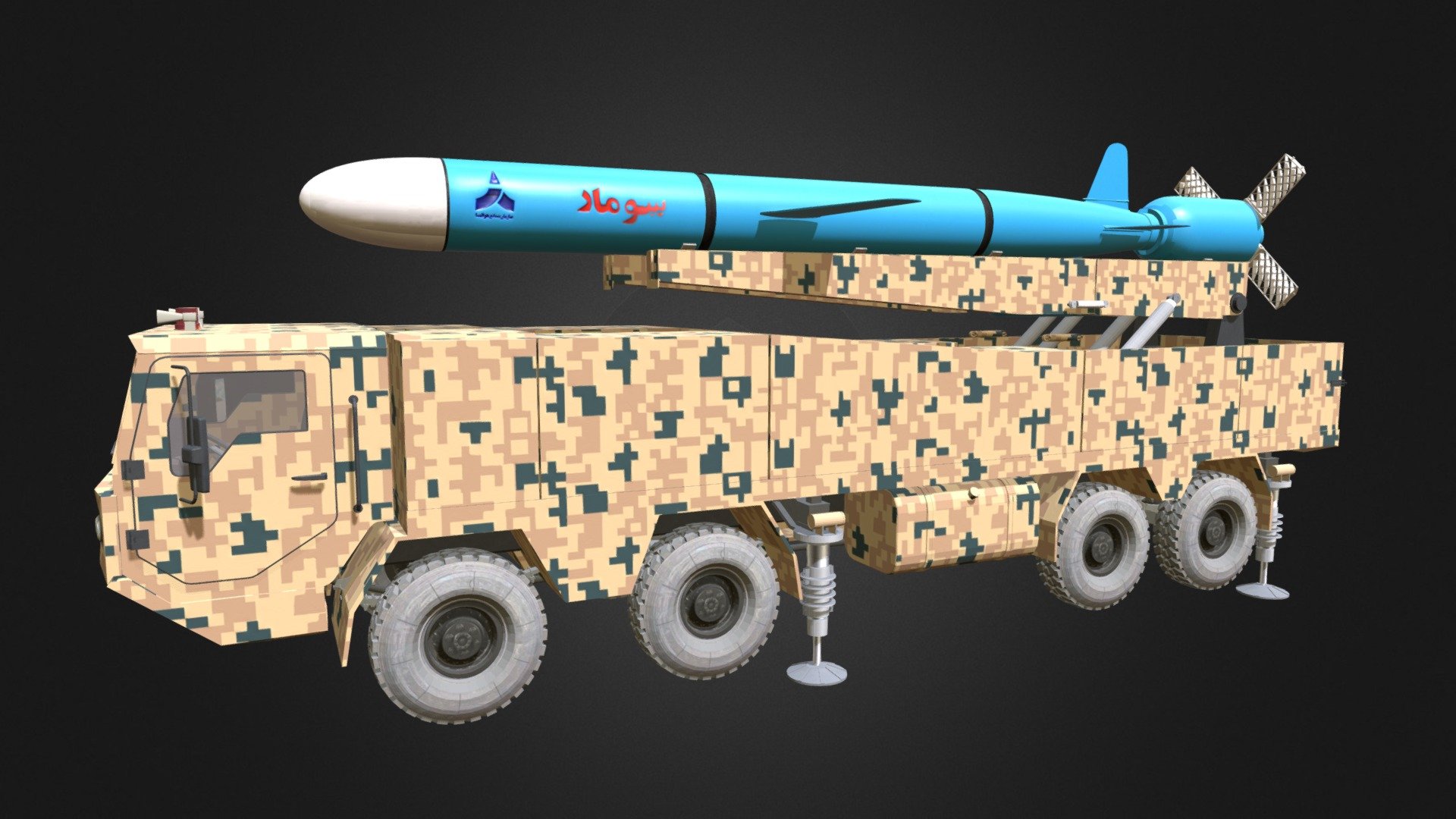 Soumar Iranian Cruise Missile Launcher Vehicle - 3D model by nuralam018 ...