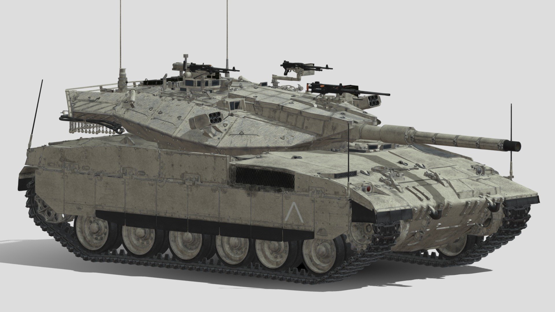 Merkava Mk2D (OBJ Modifiers Off) - 3D model by Jeyhun1985 [d1b7c73 ...