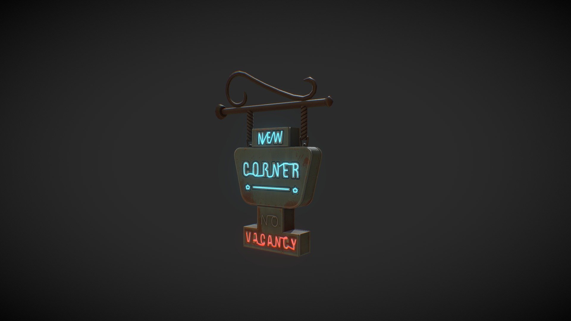 Hotel Street Sign - Download Free 3D model by Stan (@Stas_SayHallo ...