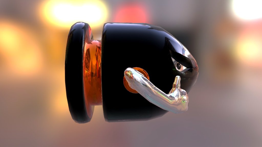 Bullet Bill - 3D model by Luke (@bcadren) [d1b842e] - Sketchfab