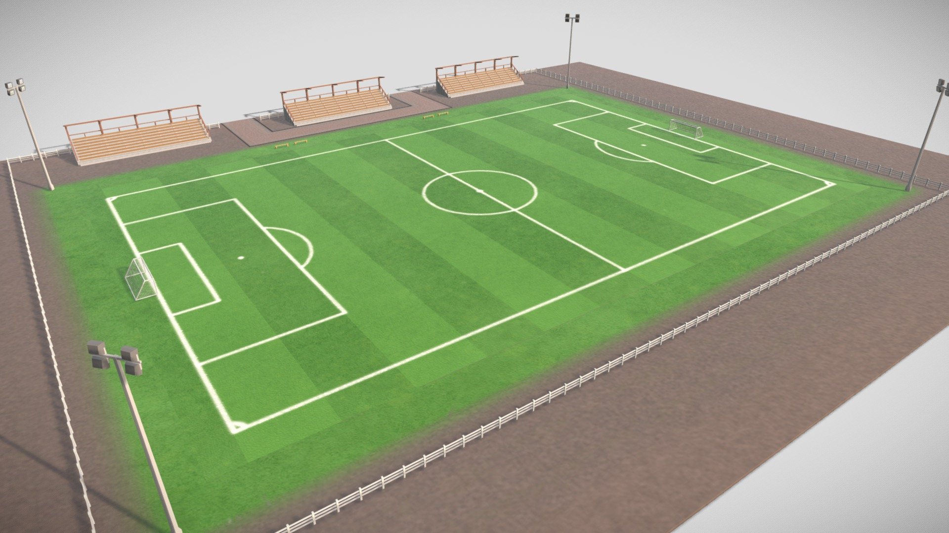 LowPoly Soccer/ Football Field - Buy Royalty Free 3D model by JG3D (@jg ...