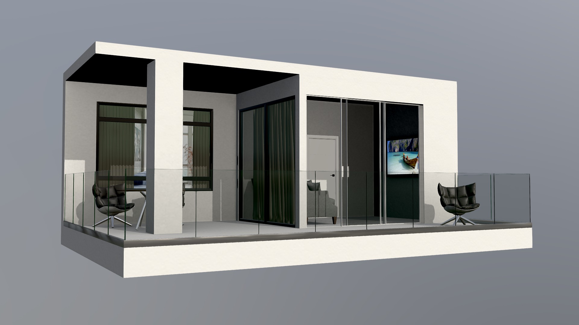Baseshoe Glass Railing - Download Free 3D model by PacificGlassConcepts ...