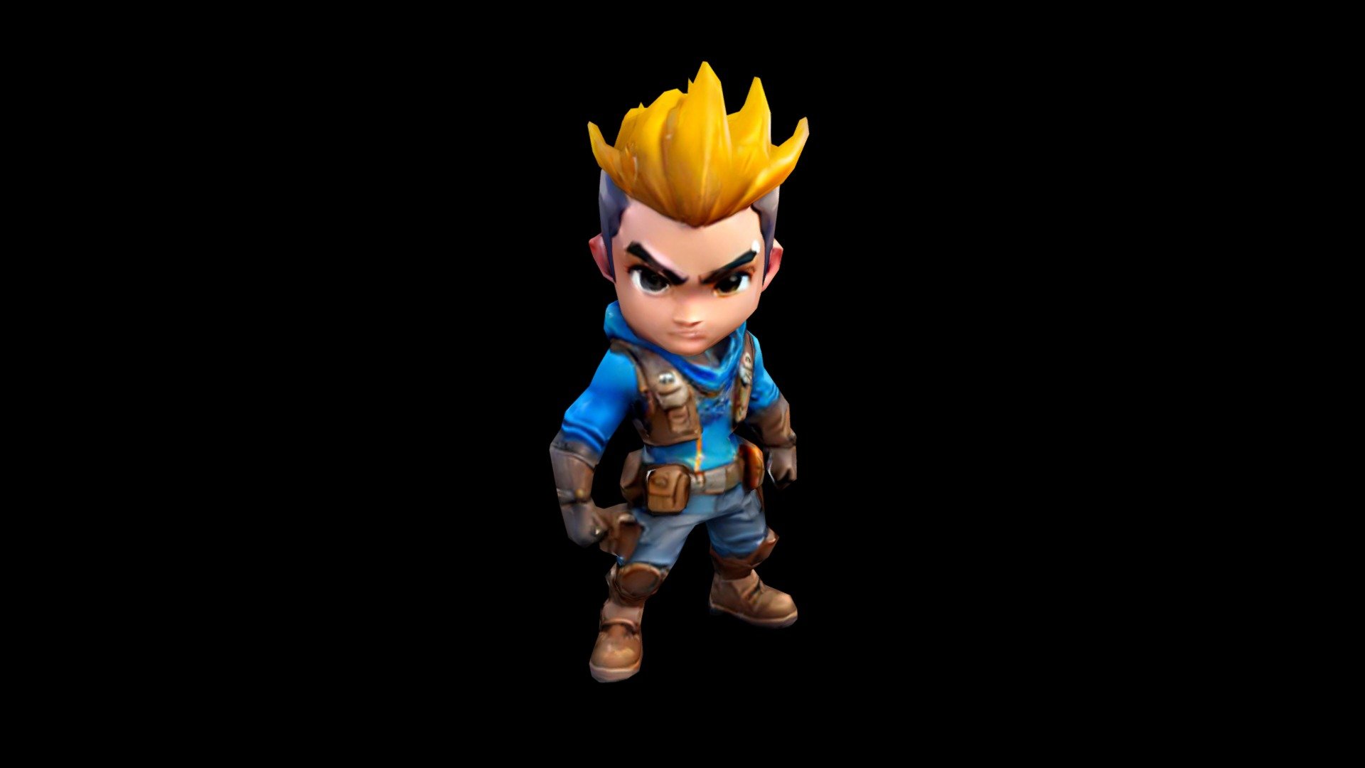 An animated character named "Fiero" with strawbe - Download Free 3D ...