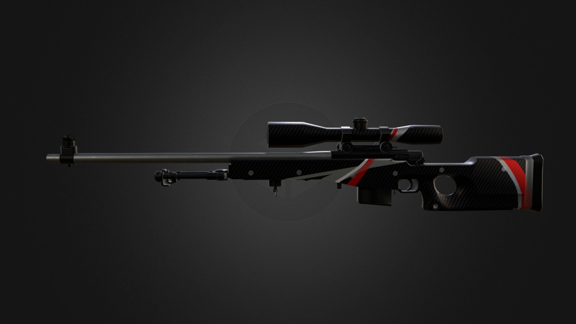 L96A1 - 3D model by AoTian [d1c1f1f] - Sketchfab