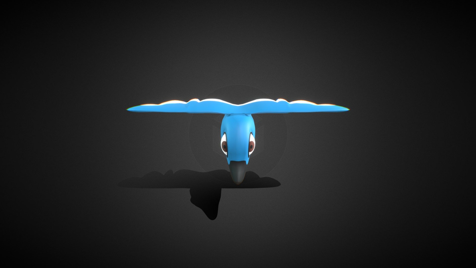 Cartoon Bird - 3D model by Renata Beverina (@renatabeverina) [d1c213f ...