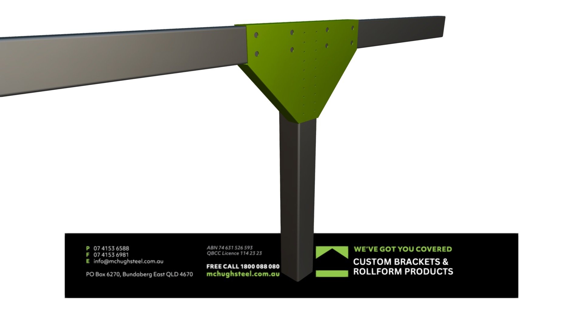 100RHS To C100 Plate C - 3D model by mchughsteel [d1c52c4] - Sketchfab