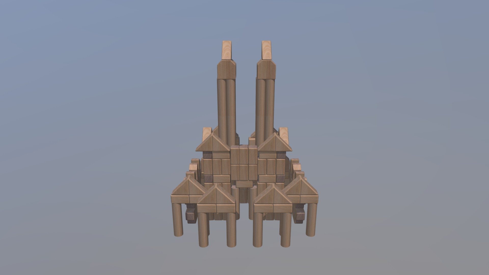 Unit Blocks Castle - 3D model by danielsirota [d1c62e4] - Sketchfab