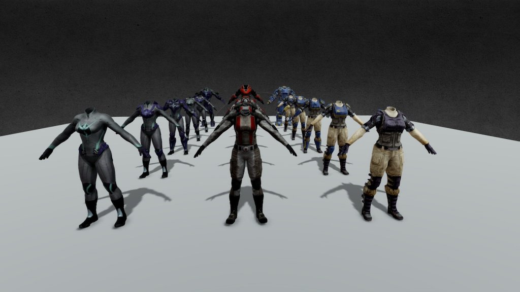 Armor_NC,TR,VS_Female [Planetside 2] - 3D model by manuhart [d1c9690 ...