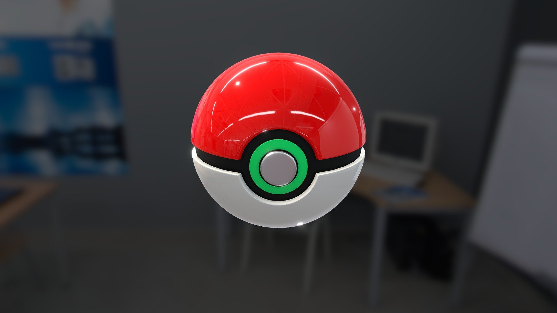 PokeBall - 3D model by k3ld044 [d1cb4a1] - Sketchfab