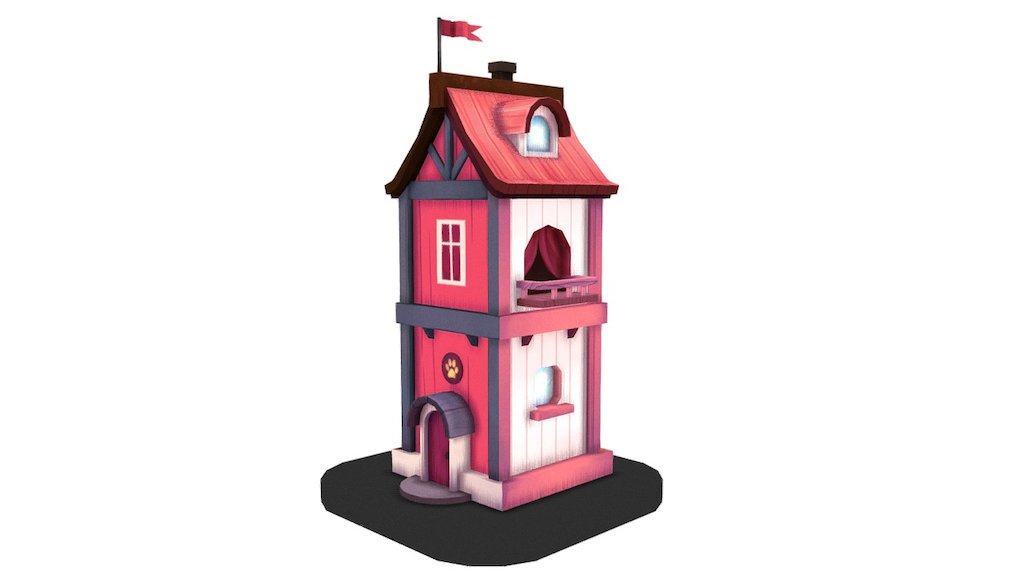Multi Textured House - 3D model by Poppy (@lovegrub) [d1cbdaf] - Sketchfab