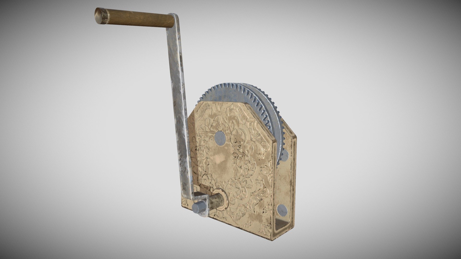 Medieval Bronze Crank - Download Free 3D model by robertelaidlaw ...