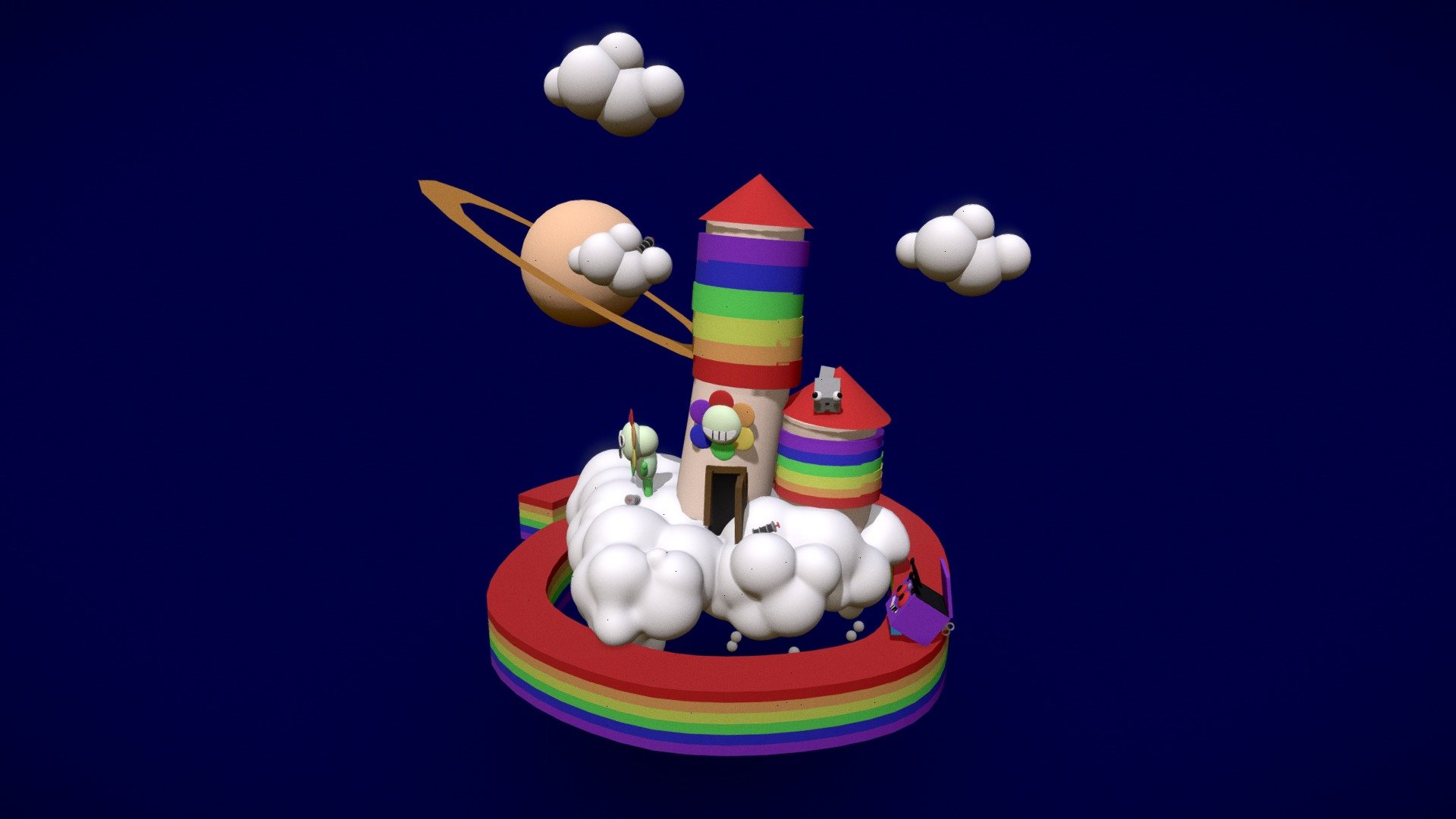 obby dandy's world - 3D model by ESDA Solo (@solo2) [d1d28f3] - Sketchfab