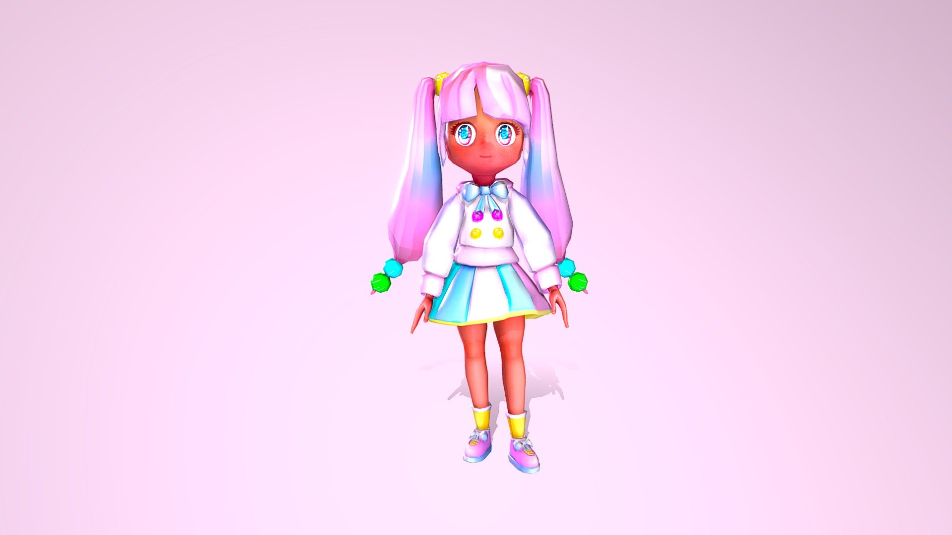 Candyland Girl | IWB - 3D model by Low Poly Models (@LowPolyModelsWorld ...