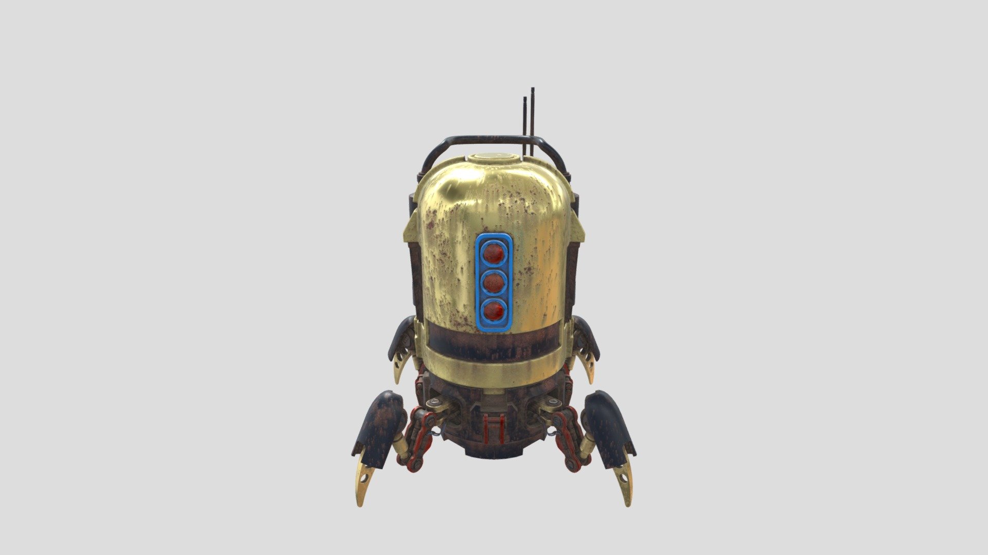 MARTIAN ROBOMAN - 3D model by justnw_ [d1daaa7] - Sketchfab