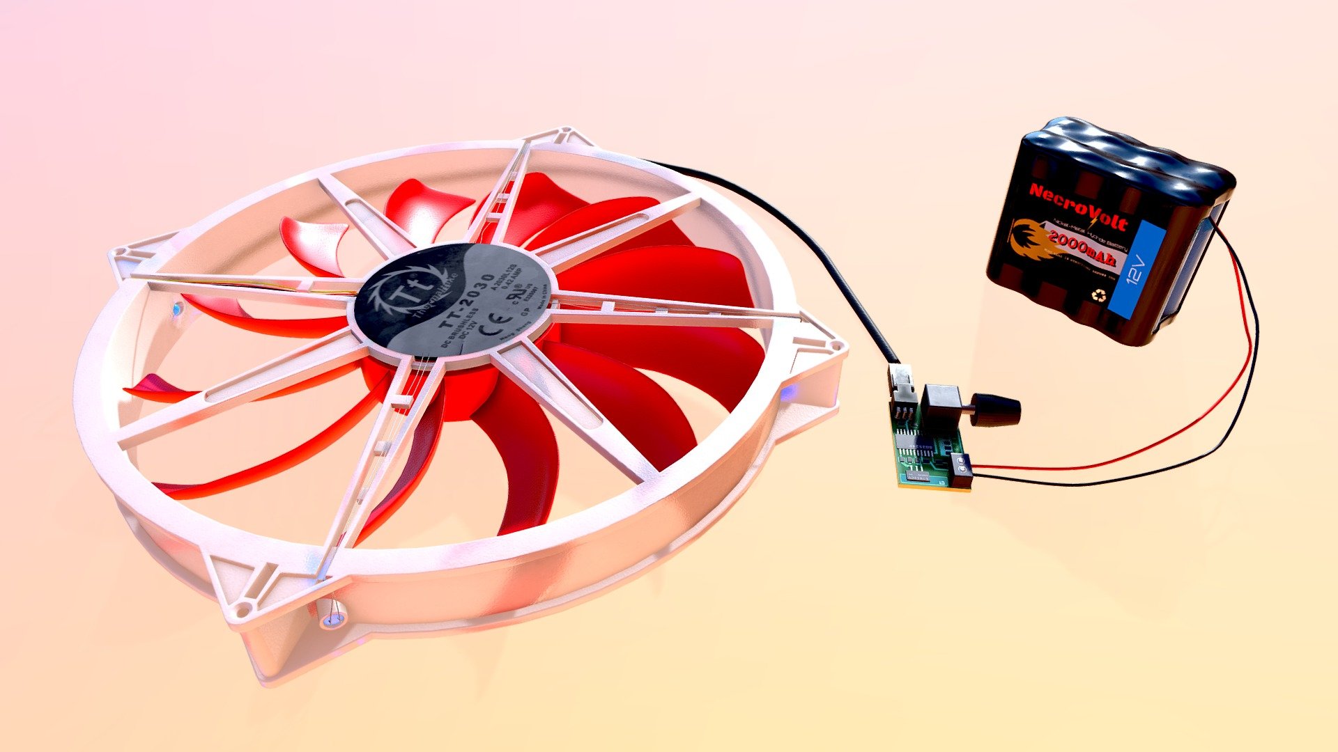 Computer Fan - Download Free 3D model by necrophob30 [d1dad87] - Sketchfab