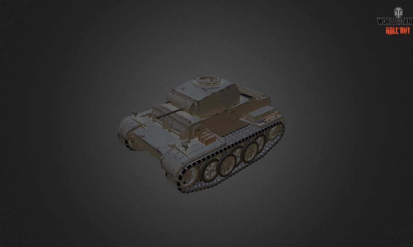 Pz Kpfw II Ausf J - 3D model by Wargaming.net (@wargaming) [d1db75a ...